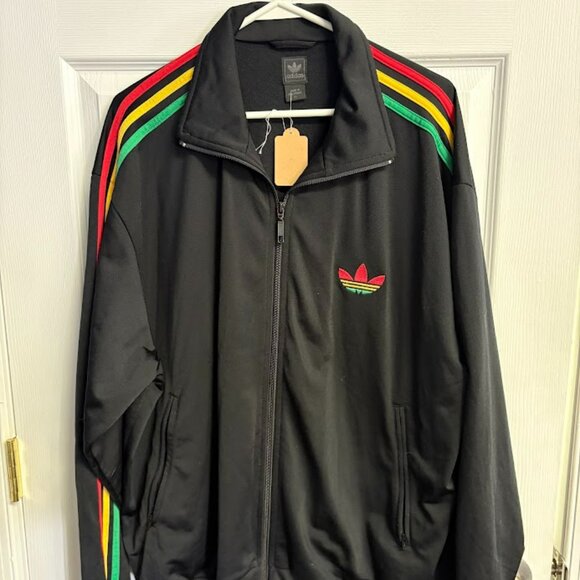 adidas | Jackets & Coats | Adidas Track Jacet Rasta Bob Marley | Poshmark